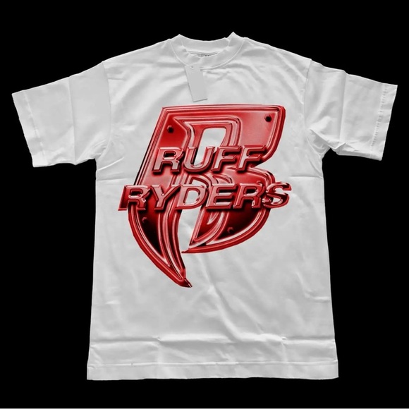 Shirts | New Red Chrome Ruff Ryders Logo Tee | Poshmark